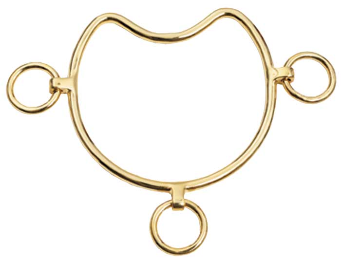 Zilco International Pty Ltd | Curve Mouth Anti Rearing Bit - Gold Pony