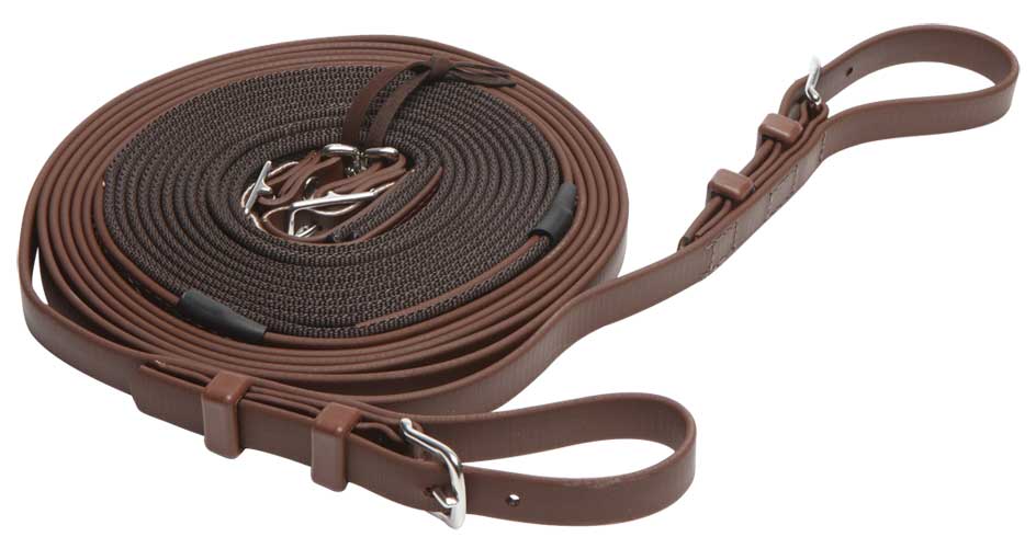 Zilco International Pty Ltd | S-Grip Single Driving Reins - Brown